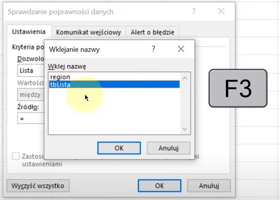 Lista rozwijalna Excel - kilka sposobów na jej wykonanie